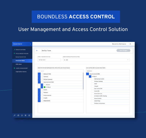 Boundless Access Control | Meraki Apps | Role-Based Access Control Boundless Access Control | Meraki Apps | Role-Based Access Control