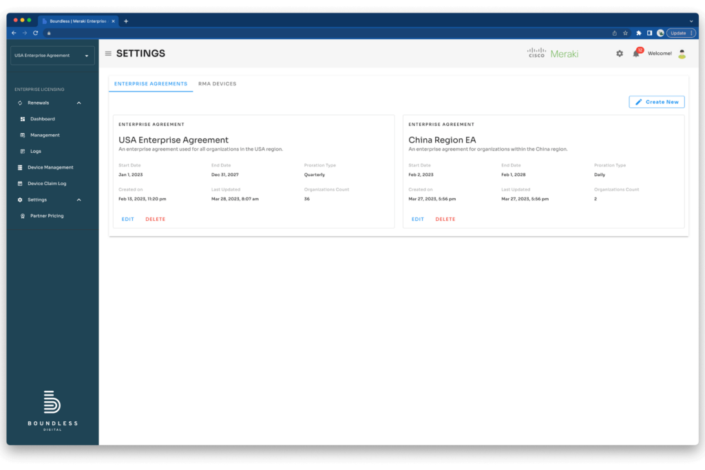 Boundless Smart Track | Meraki Apps | Software Monitoring