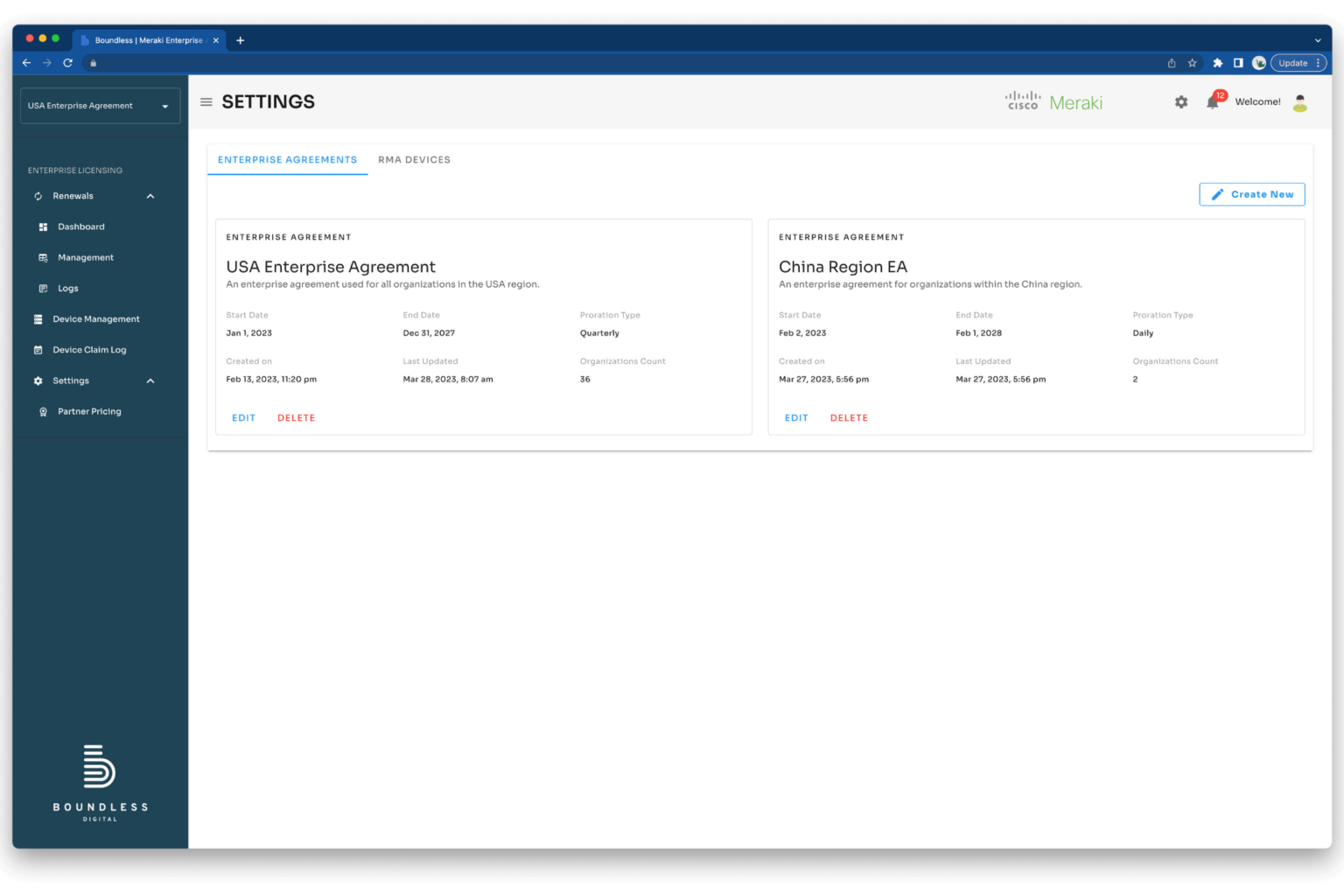 Boundless Smart Track | Meraki Apps | Software Monitoring